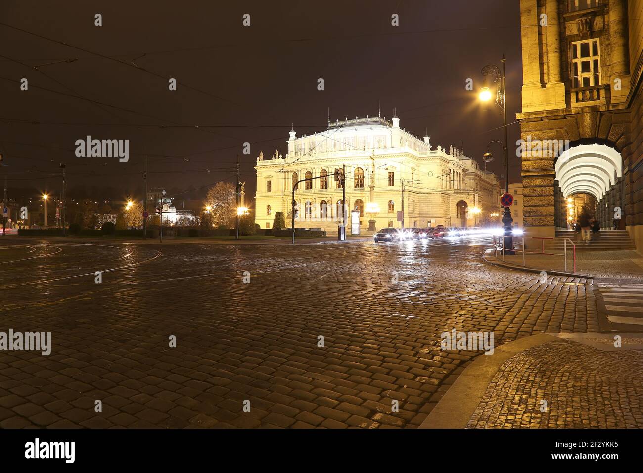 The building of Rudolfiunum concert halls on Jan Palach Square in ...