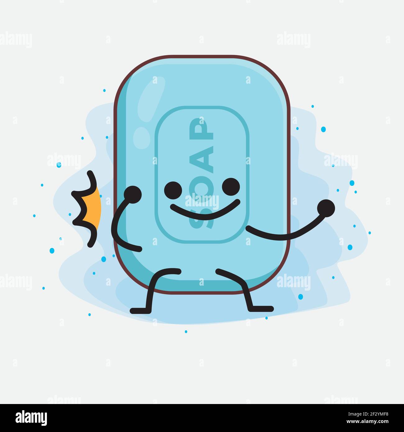 Hands foam on face Stock Vector Images - Alamy