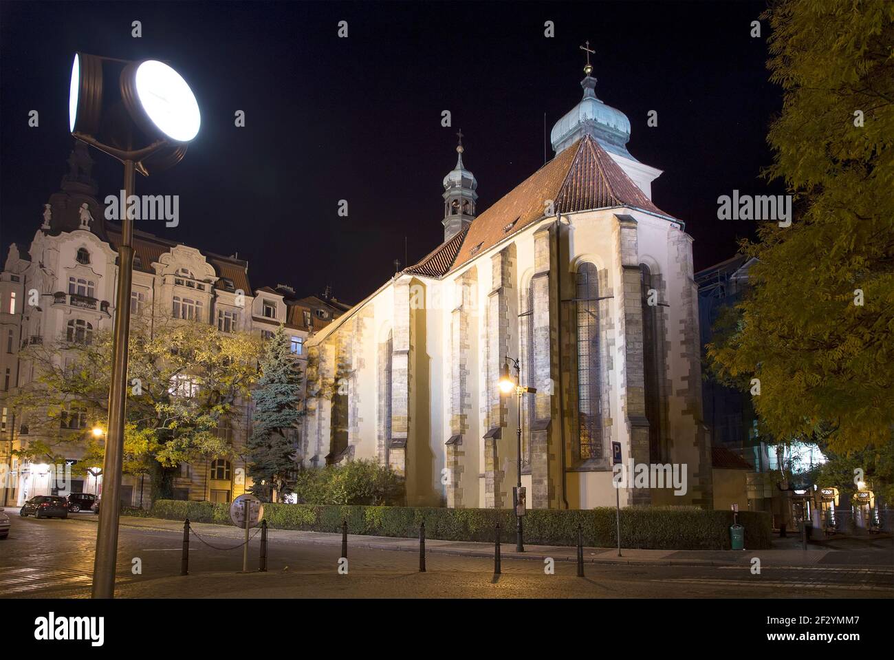 Jewish Quarter of Prague (Night view) , Czech Republic Stock Photo - Alamy