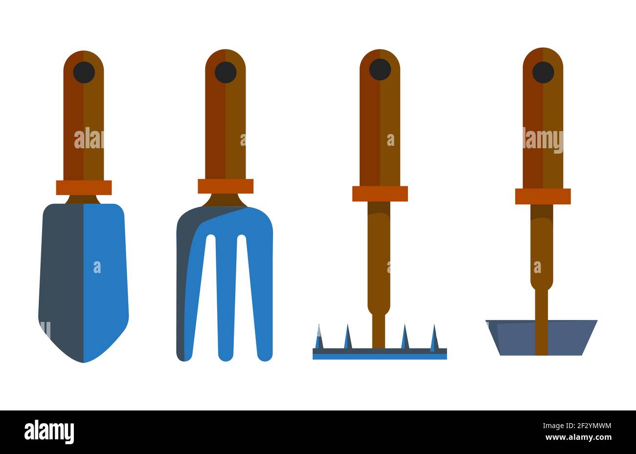 Gardening tools flowers in Stock Vector Images - Alamy