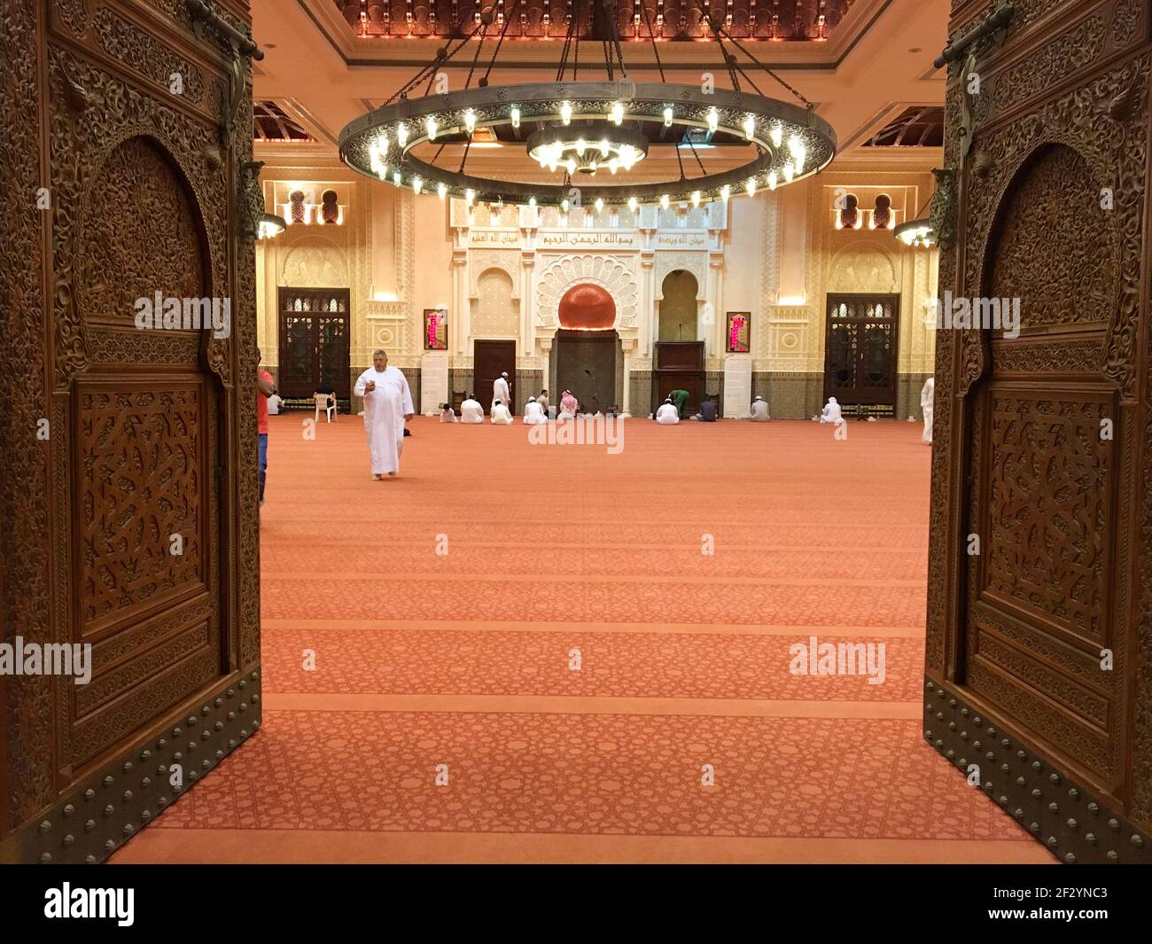 Abu dhabi mosque door hi-res stock photography and images - Alamy