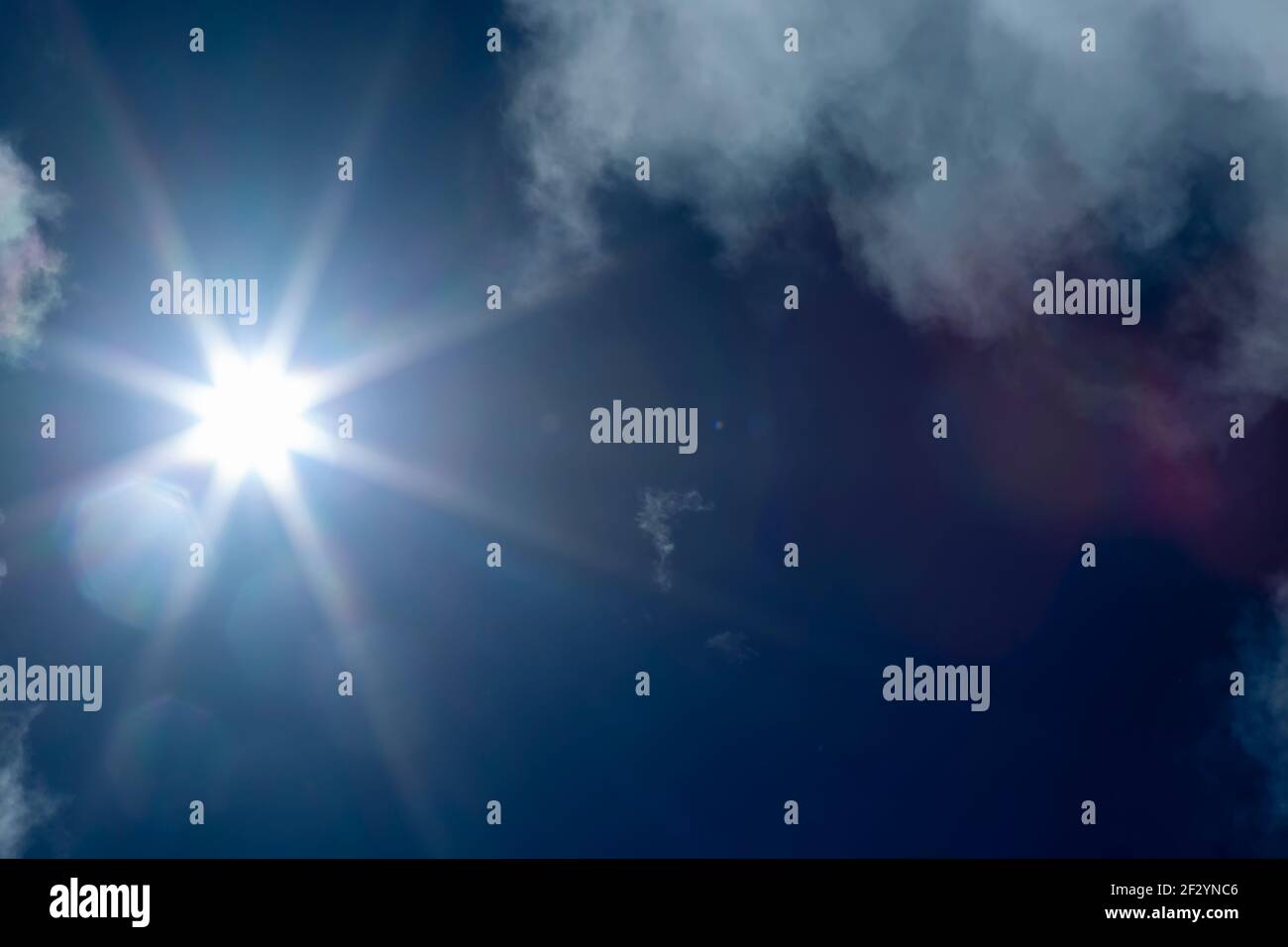 Sun rays in the cloud Stock Photo - Alamy