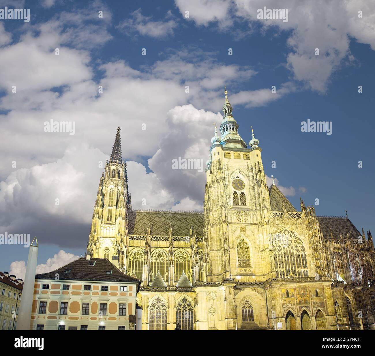 St. Vitus Cathedral (Roman Catholic cathedral ) in Prague Castle, Czech ...