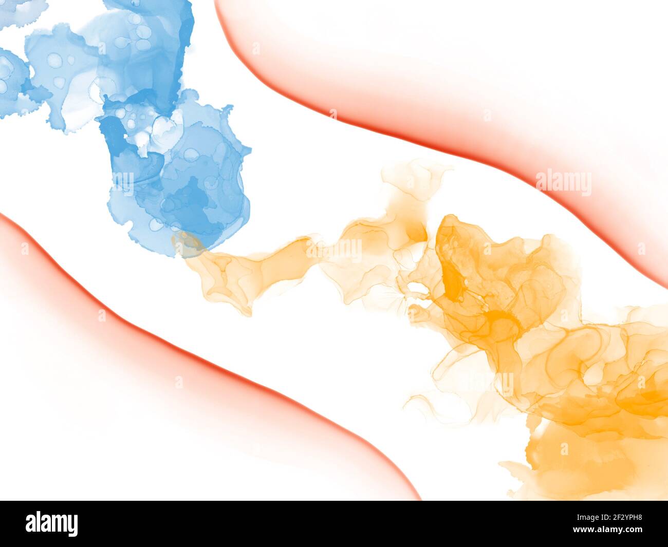 Beautiful abstract colorful digital alcohol ink style pattern and ...