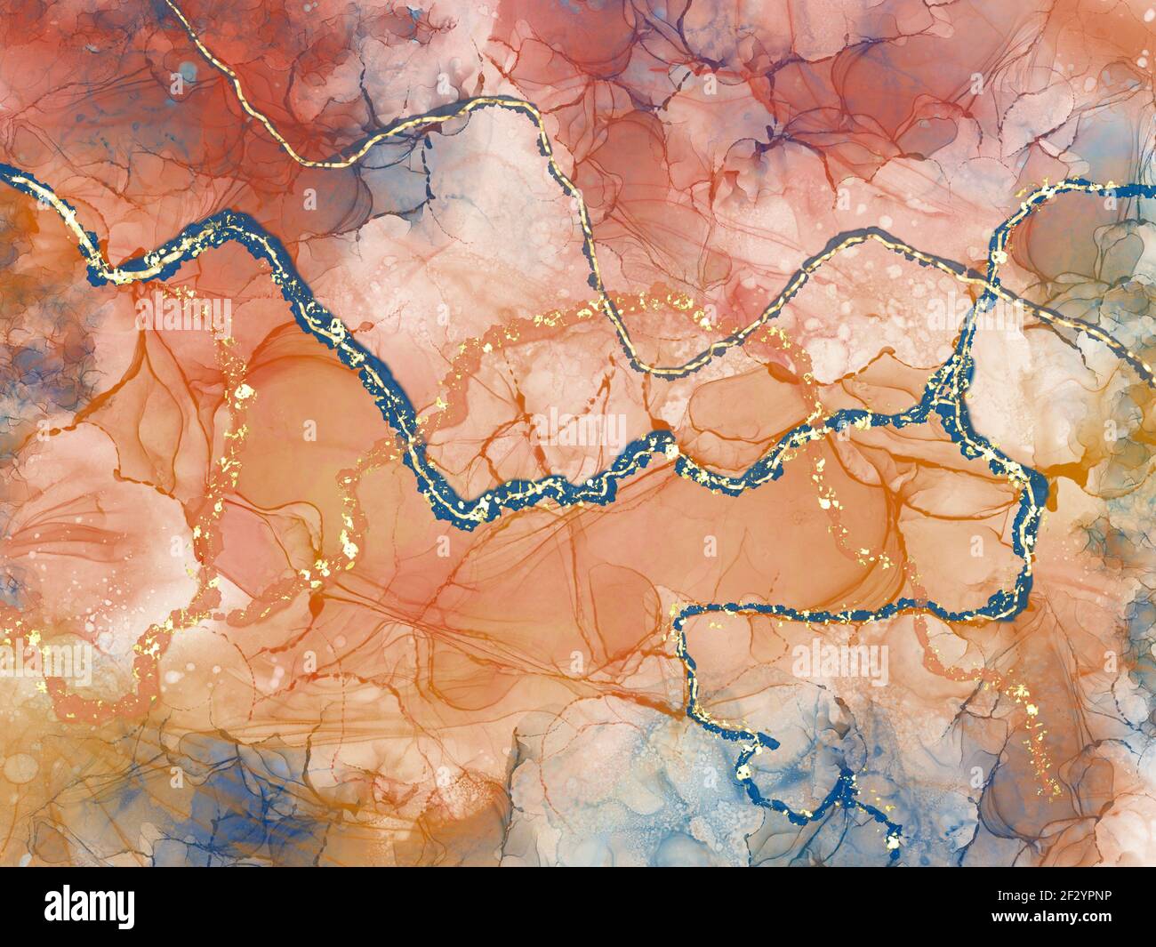 Beautiful abstract colorful digital alcohol ink style pattern and ...