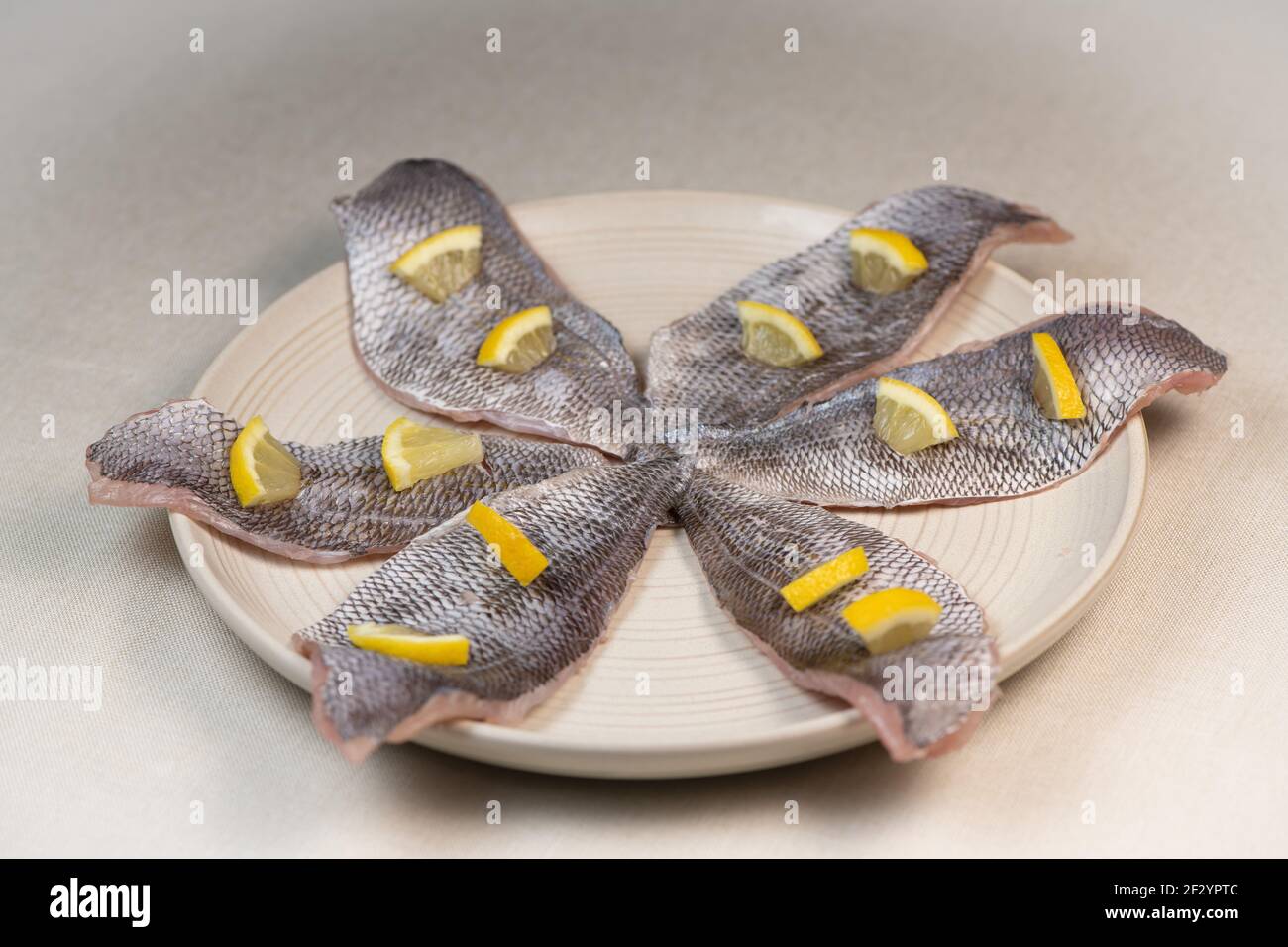 sea bream fillet, Fresh raw bream fish fillets Stock Photo - Alamy