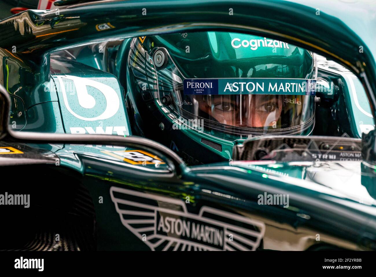 Lance Stroll, Aston Martin F1, during shakedown of the Aston Martin ...