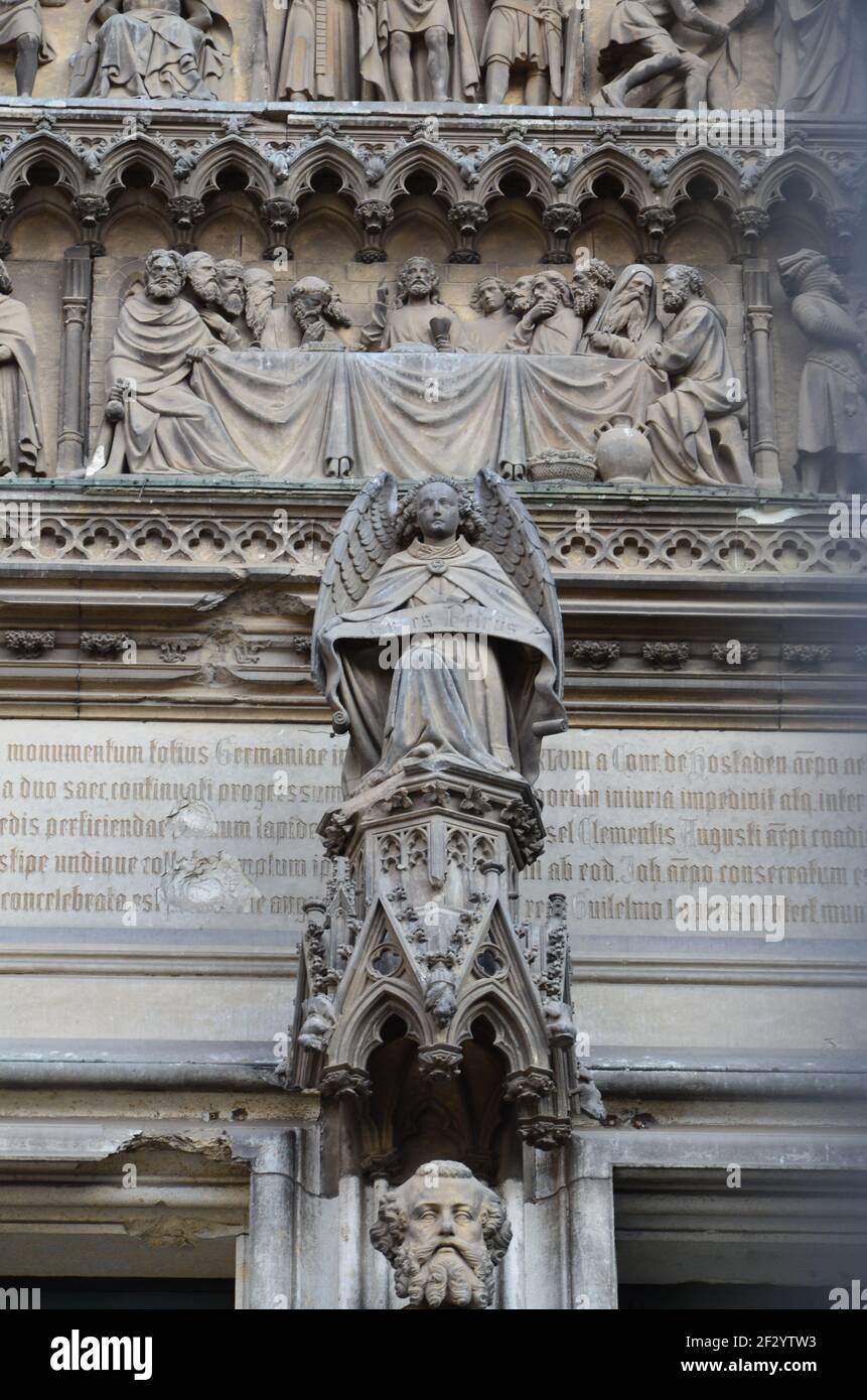 Cologne Cathedral. World Heritage - a Roman Catholic Gothic cathedral ...
