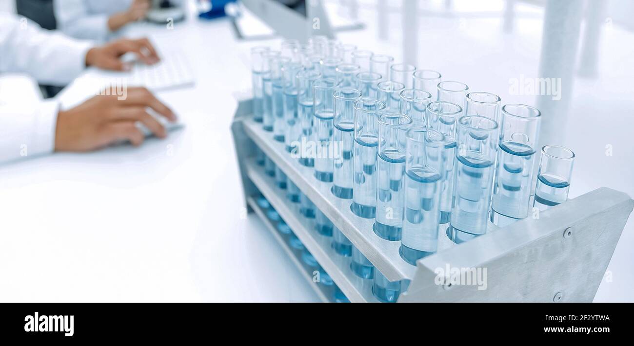 side view of scientists working in laboratory Stock Photo - Alamy