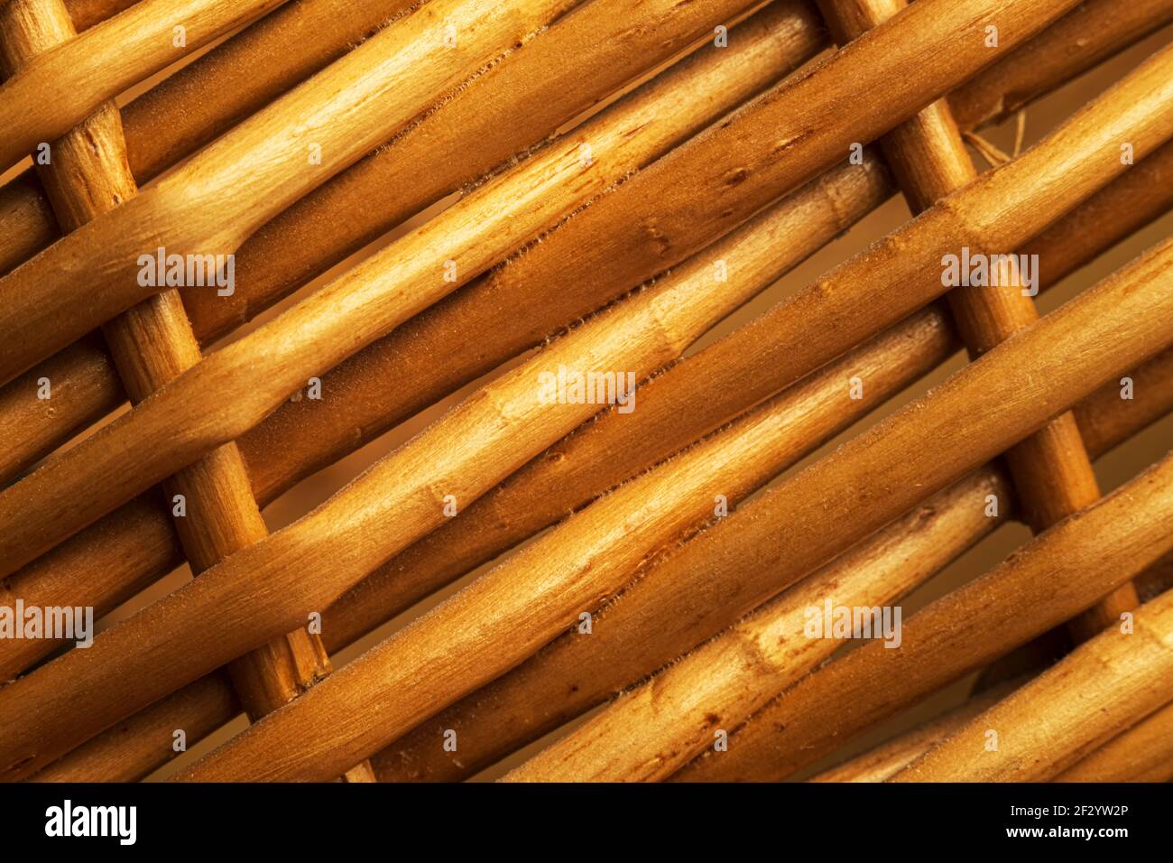 Diagonal shot with dark orange willow twigs intertwined closeup Stock ...