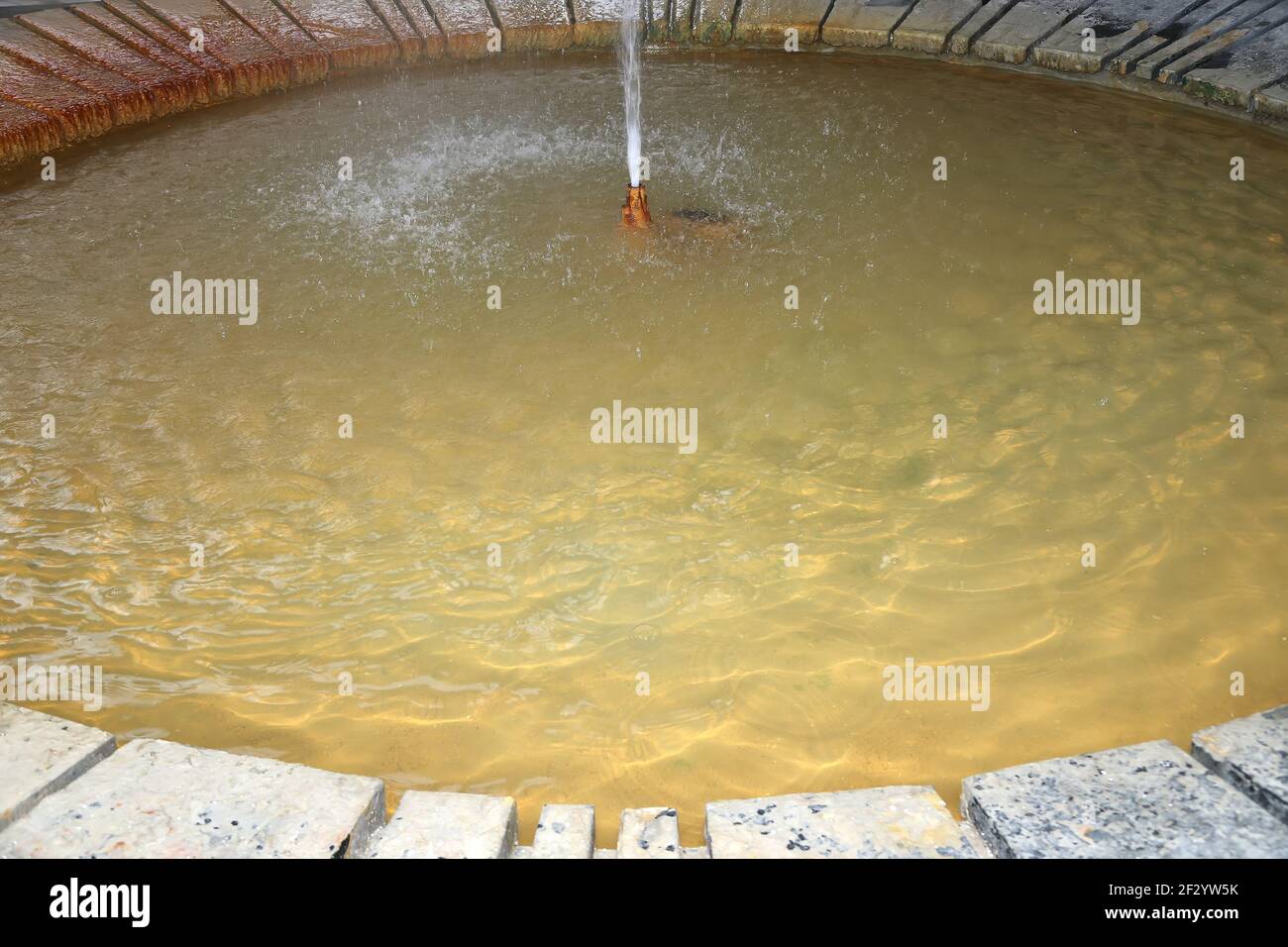 Termal mineral spring in Karlovy Vary (Carlsbad) -- famous spa city in ...