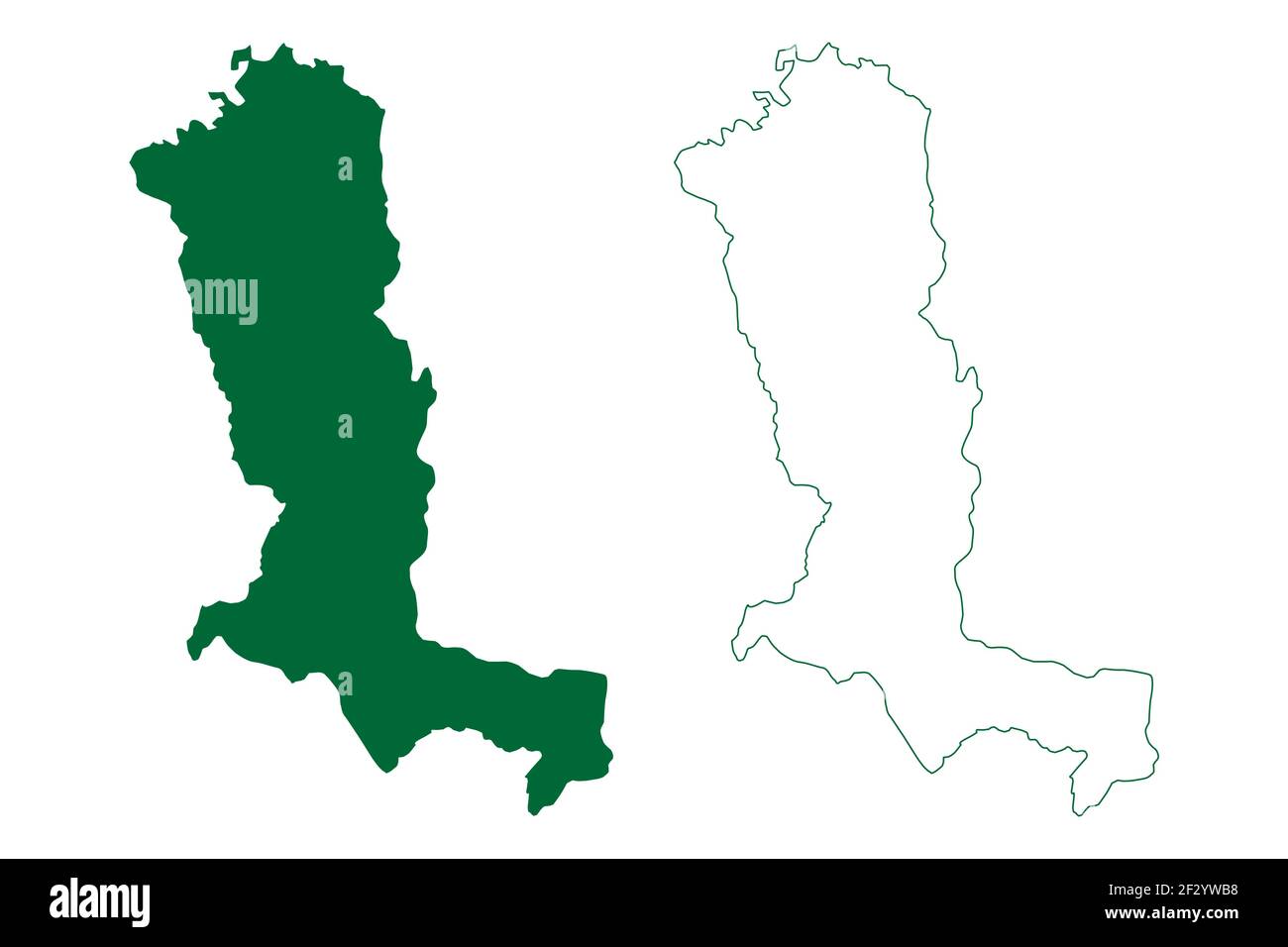 Map of chhattisgarh hi-res stock photography and images - Alamy