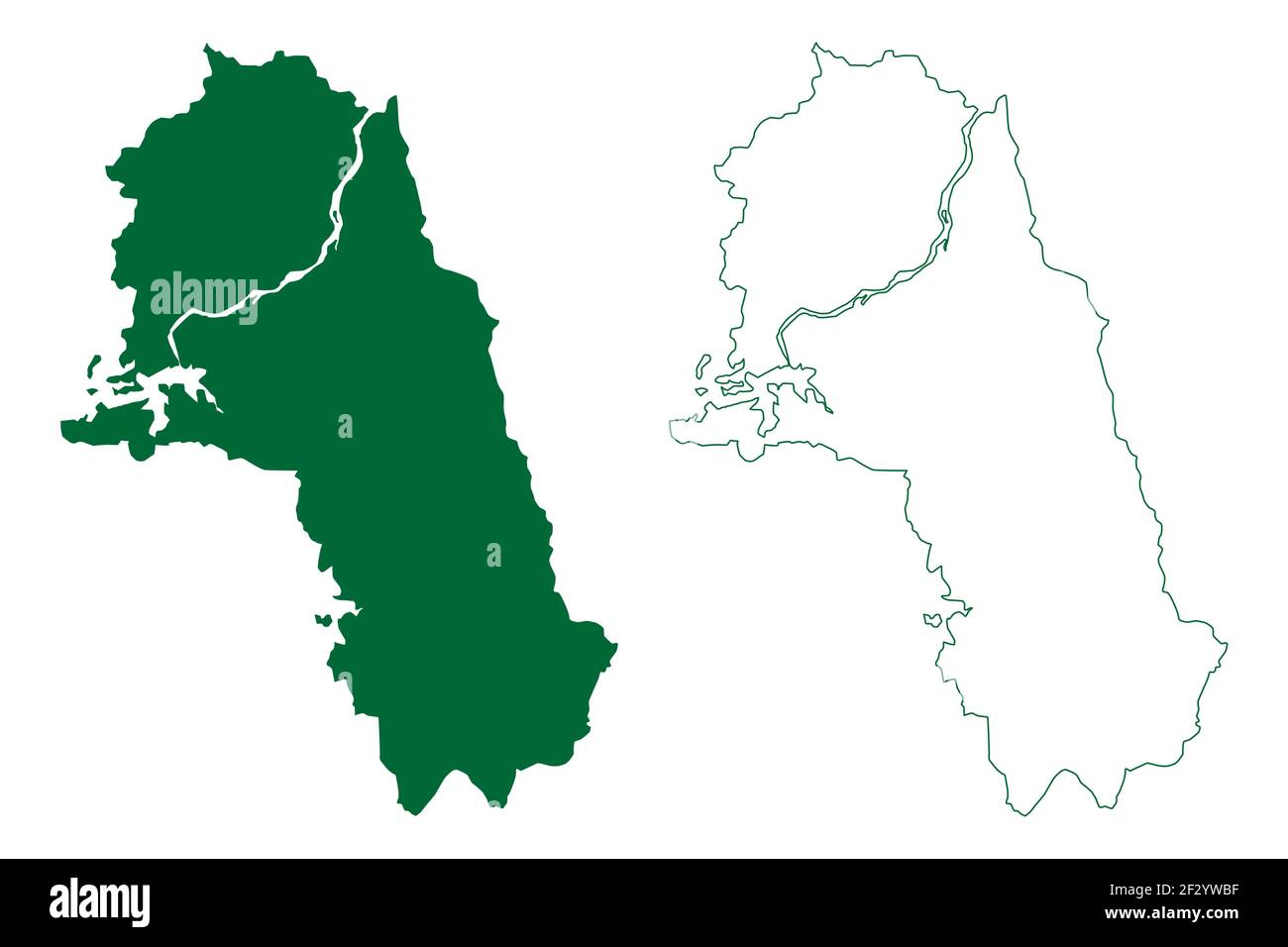 Dhamtari district (Chhattisgarh State, division, Republic of India) map ...
