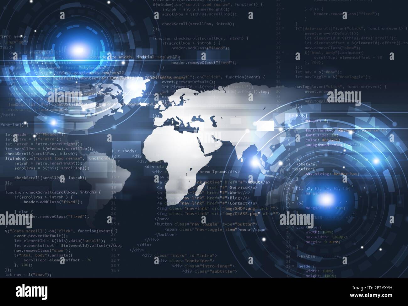 Html And Js Front End Web Developing Programming Language For Website Coding Mixed Media 0507