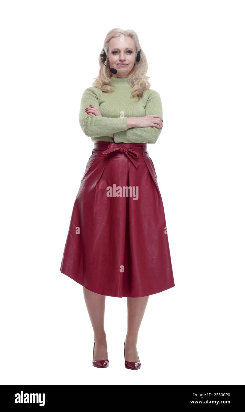 Friendly smiling customer support Cut Out Stock Images & Pictures - Alamy