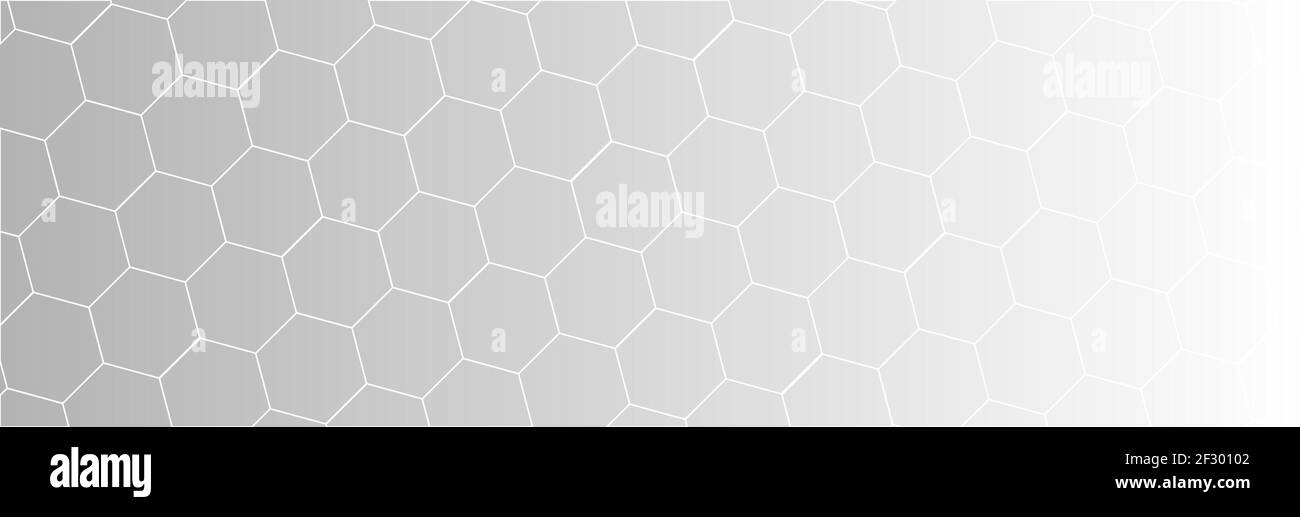 Hexagons connected in a geometric sequence as a background in a ...