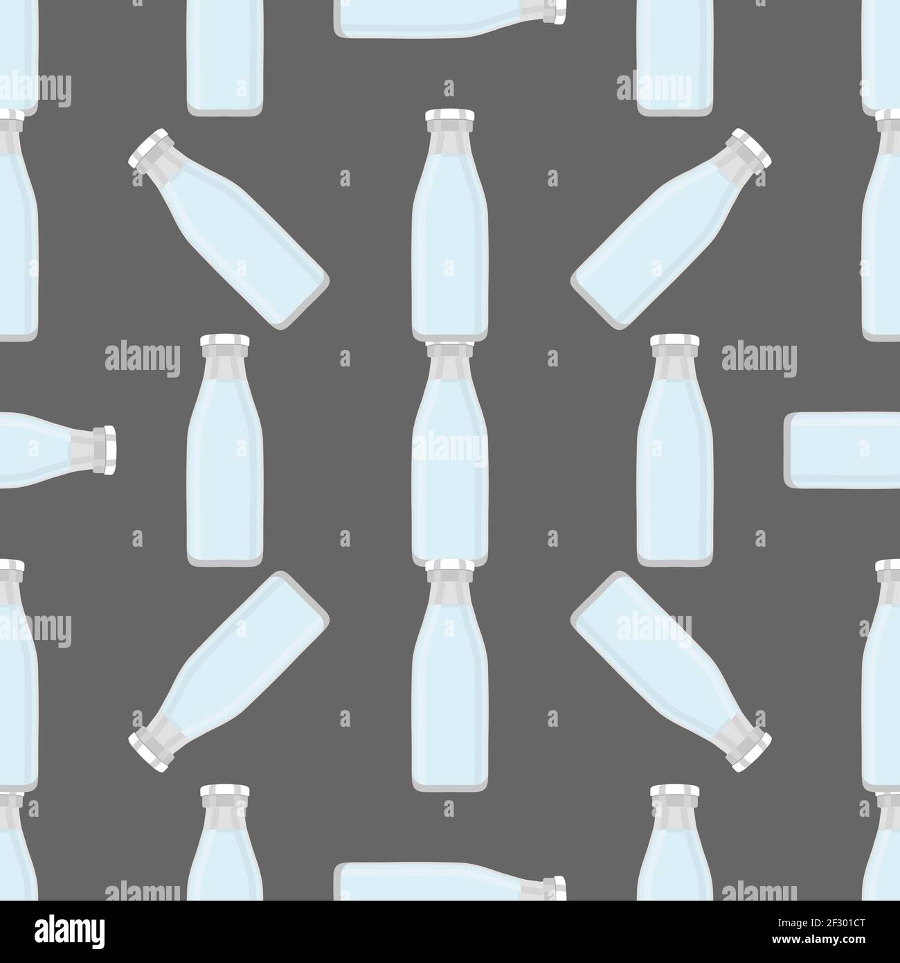 Illustration on theme set identical types glass bottles for drinking ...