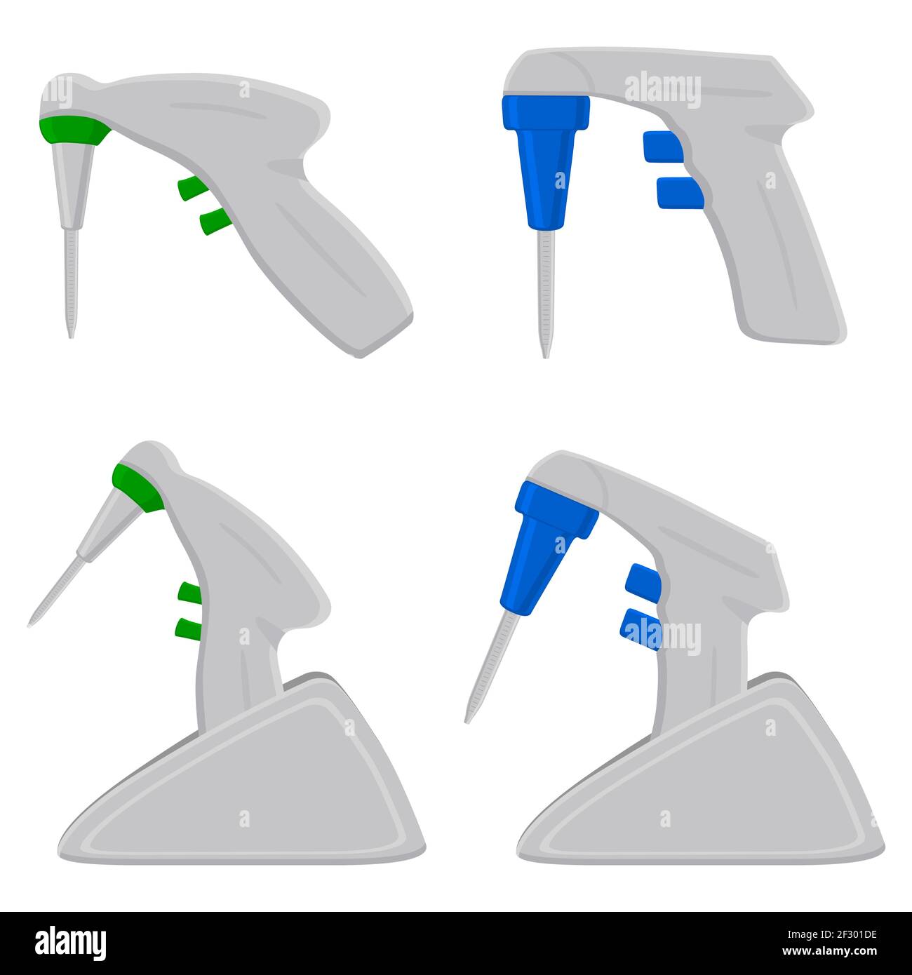 Illustration on theme big kit different medical pipette, dropper for ...