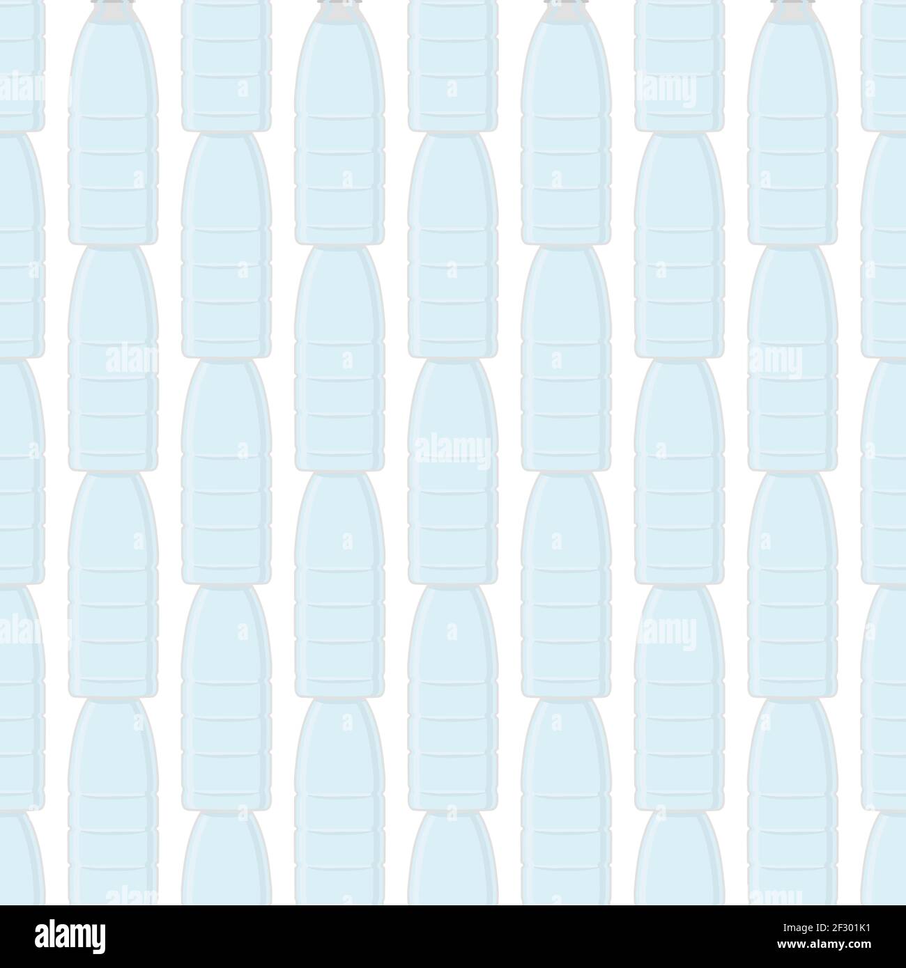 Illustration on theme set identical types plastic bottles for drinking ...