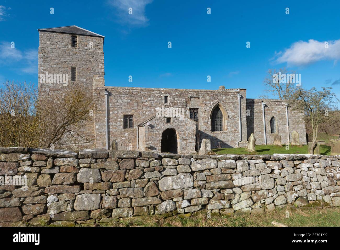 St John the Baptist church in Edlingham Stock Photo - Alamy