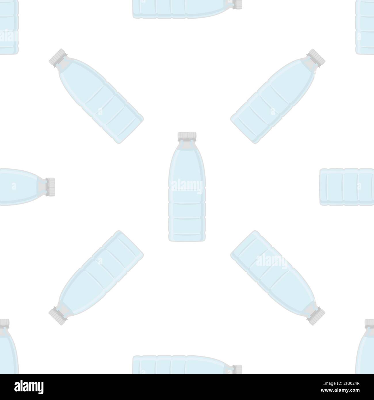 Illustration on theme set identical types plastic bottles for drinking ...