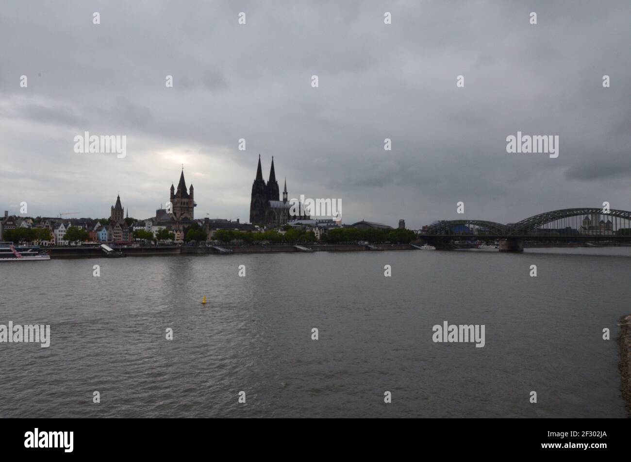 view of Cologne, old and modern architecture Stock Photo - Alamy