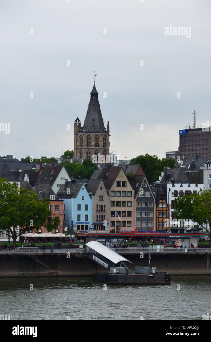 view of Cologne, old and modern architecture Stock Photo - Alamy