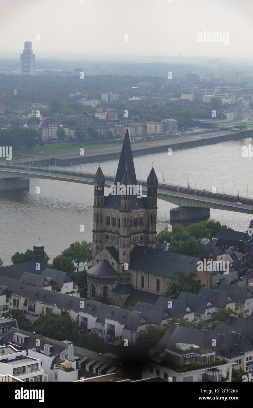view of Cologne, old and modern architecture Stock Photo - Alamy