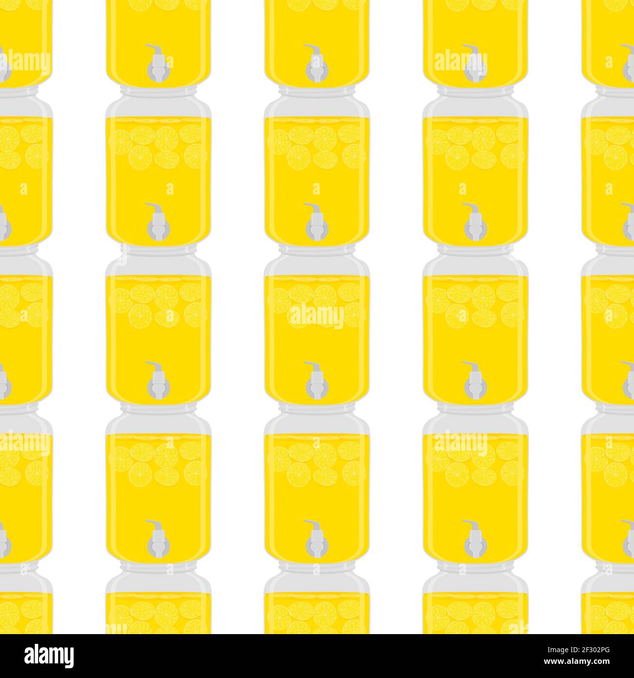 Illustration on theme big colored lemonade in lemon jug for natural ...