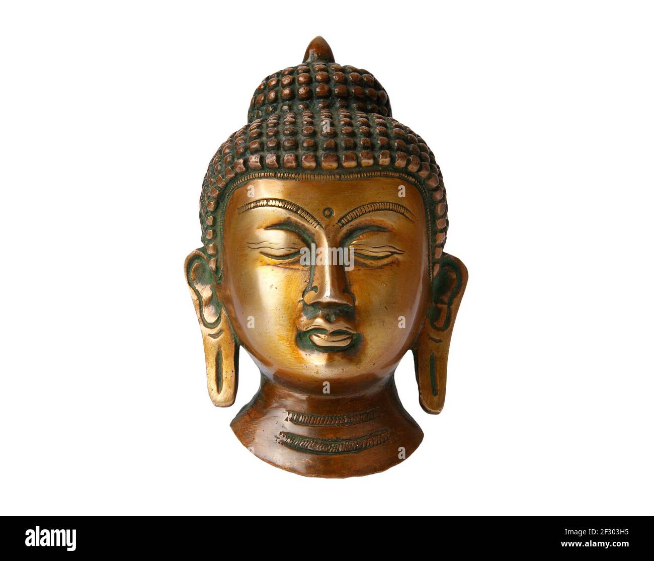 Buddha statue on a white background Stock Photo - Alamy