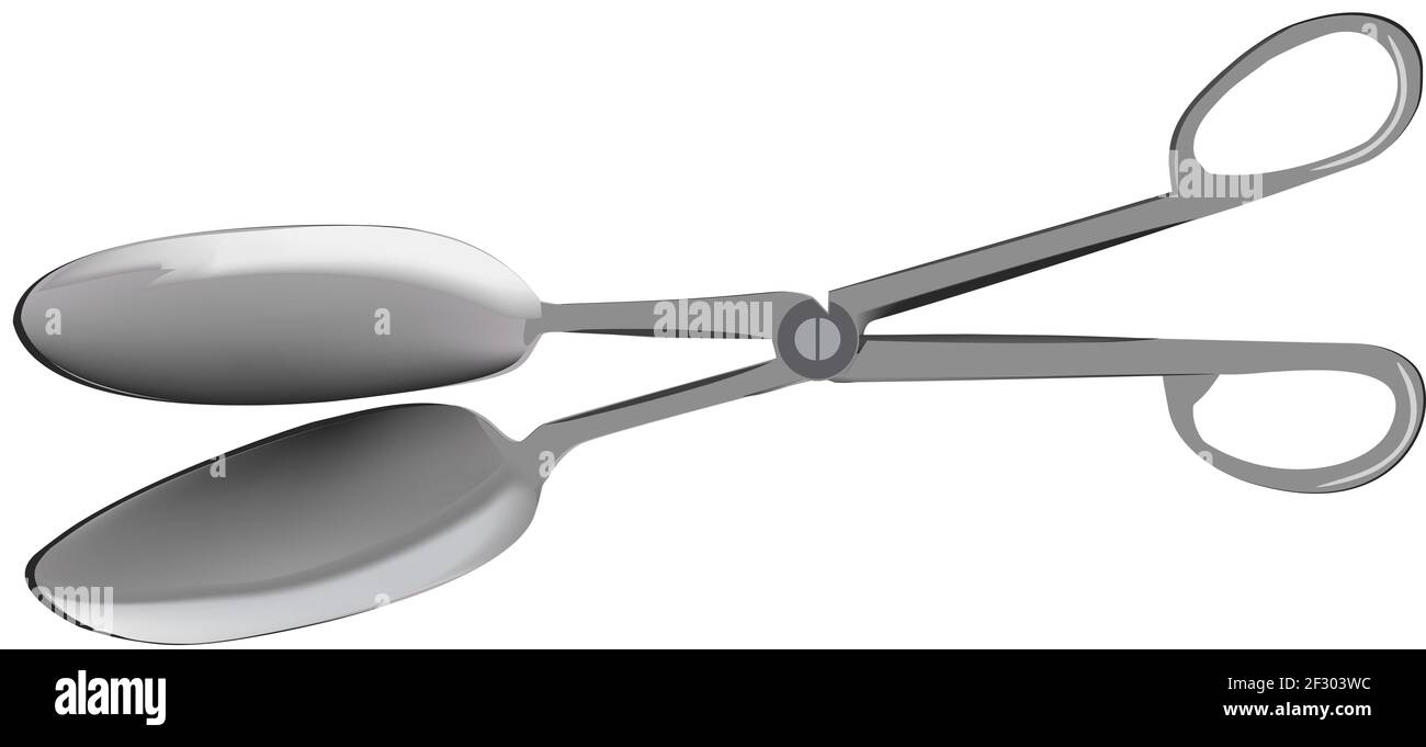 An illustration of fork scissors on an isolated background Stock Photo ...