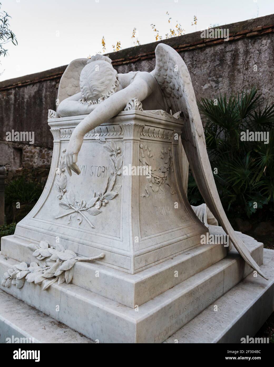 The Angel of Grief on the tomb of Evelyn Story and William Westmore ...
