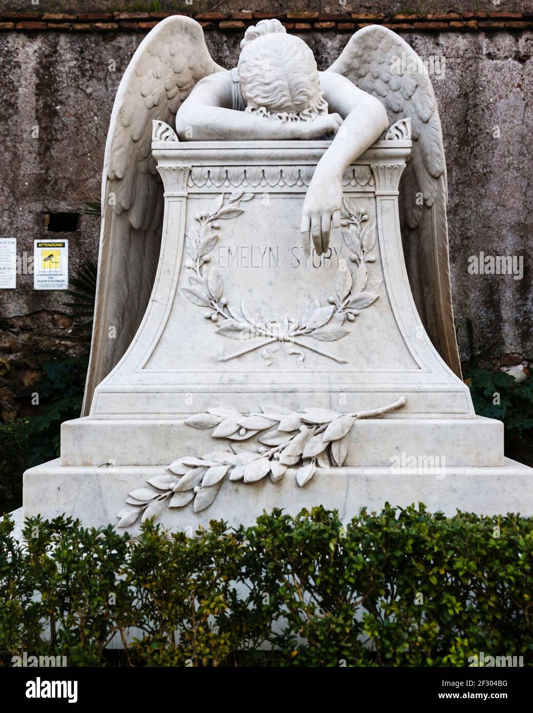 The Angel of Grief on the tomb of Evelyn Story and William Westmore ...