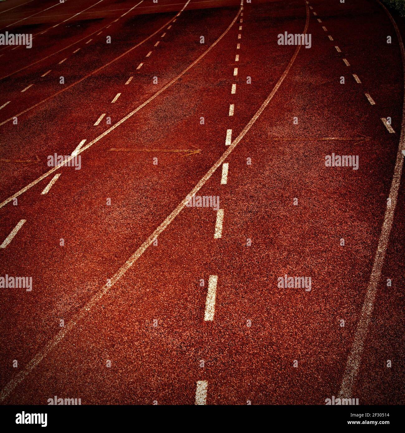 The red lines of a stadium ground Stock Photo - Alamy