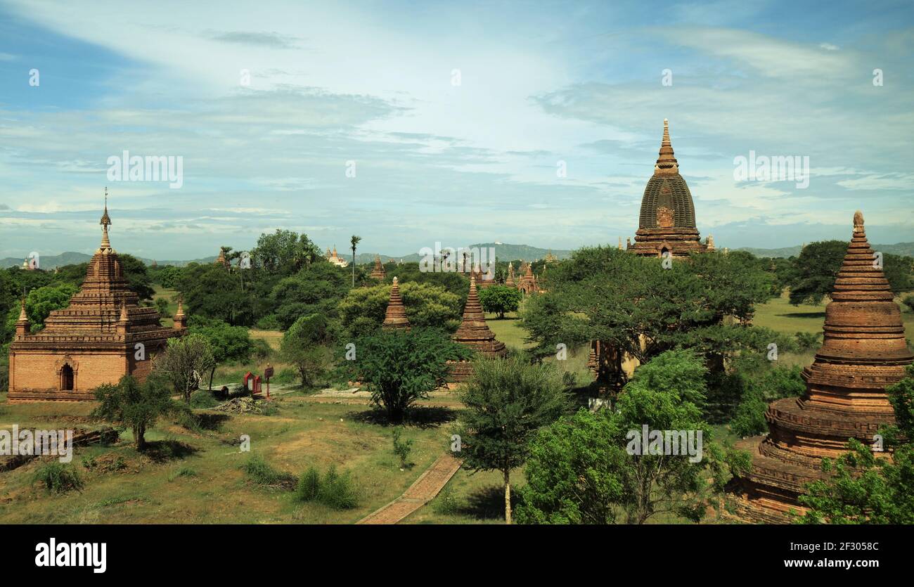 Landscape view of the ancient city in Myanmar Stock Photo - Alamy