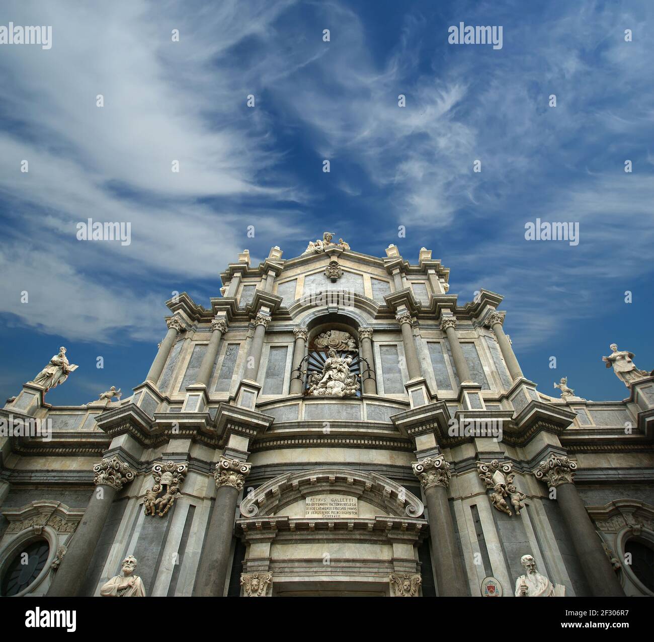 The Cathedral of Catania, entitled to St. Agatha, is a church in ...