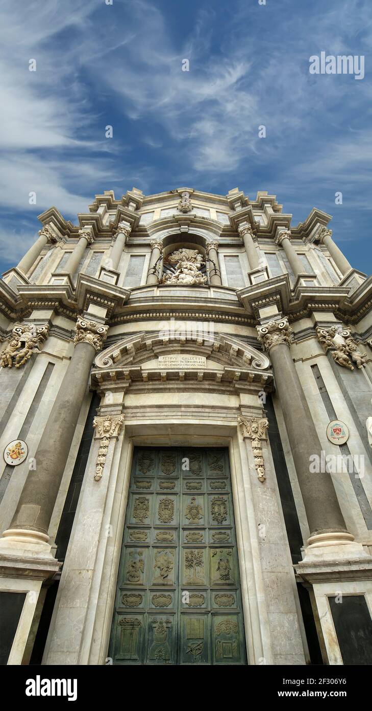 The Cathedral of Catania, entitled to St. Agatha, is a church in ...