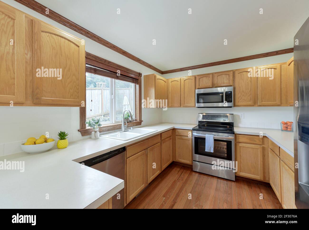 Modern residential kitchen interior Stock Photo - Alamy