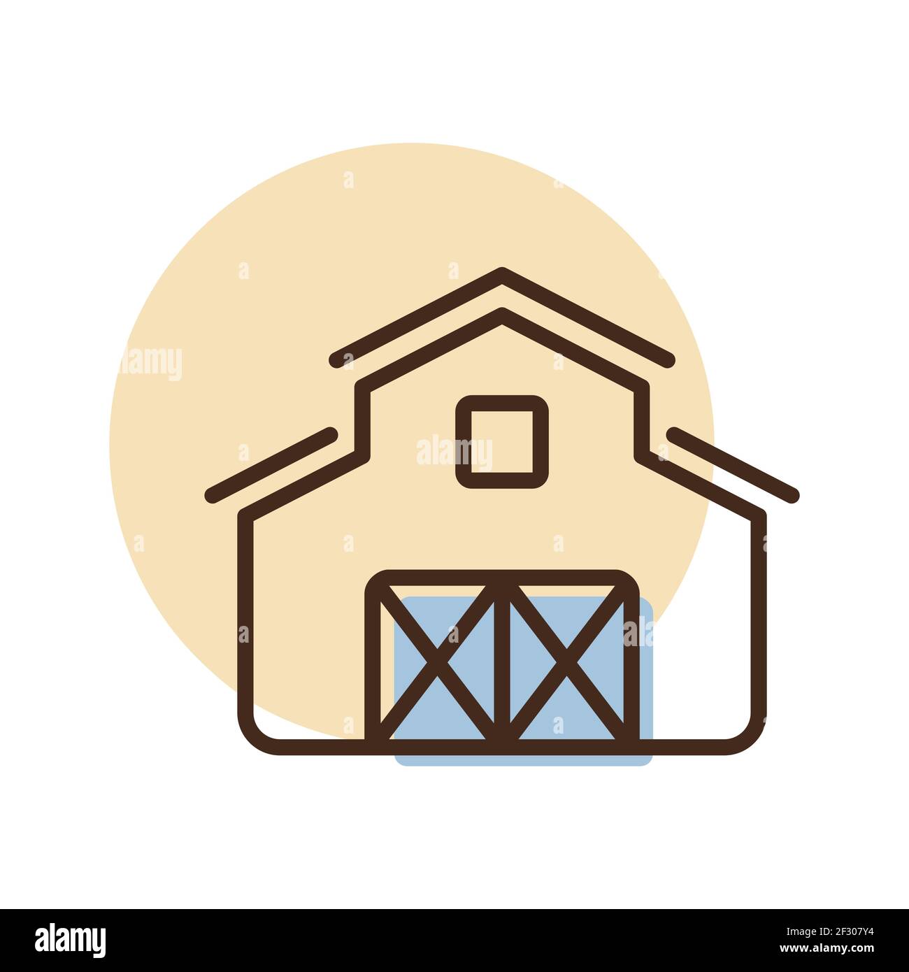 Barn icon. Farm animal sign. Graph symbol for your web site design ...
