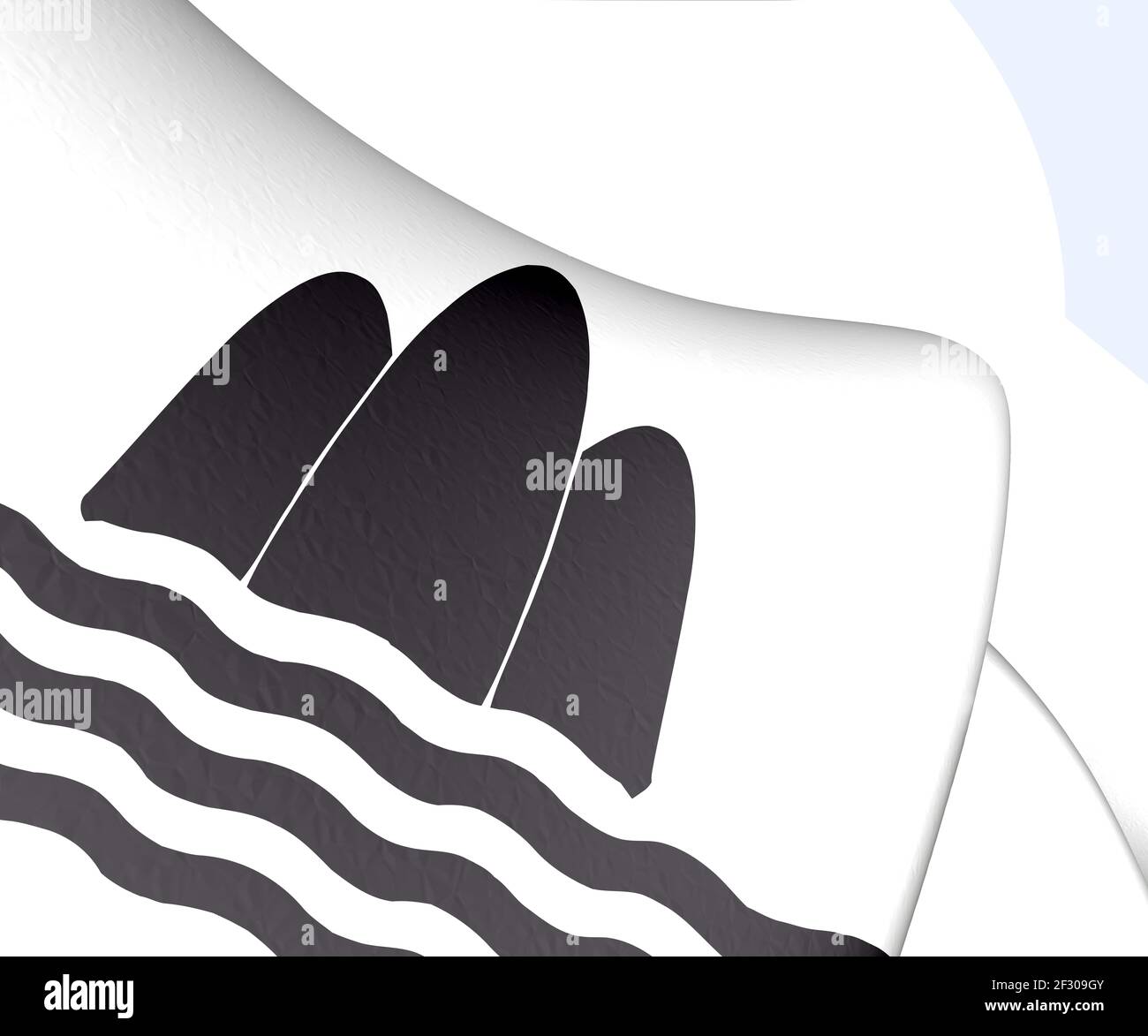 3D Flag of Gozo, Malta. 3D Illustration Stock Photo - Alamy