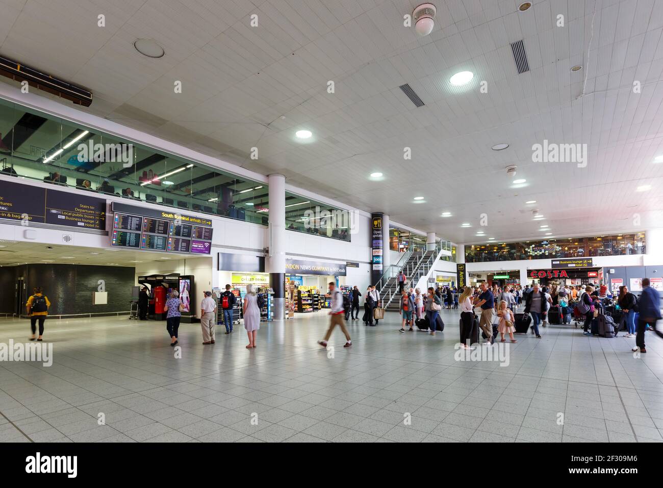 London, United Kingdom - July 31, 2018: South Terminal at London ...