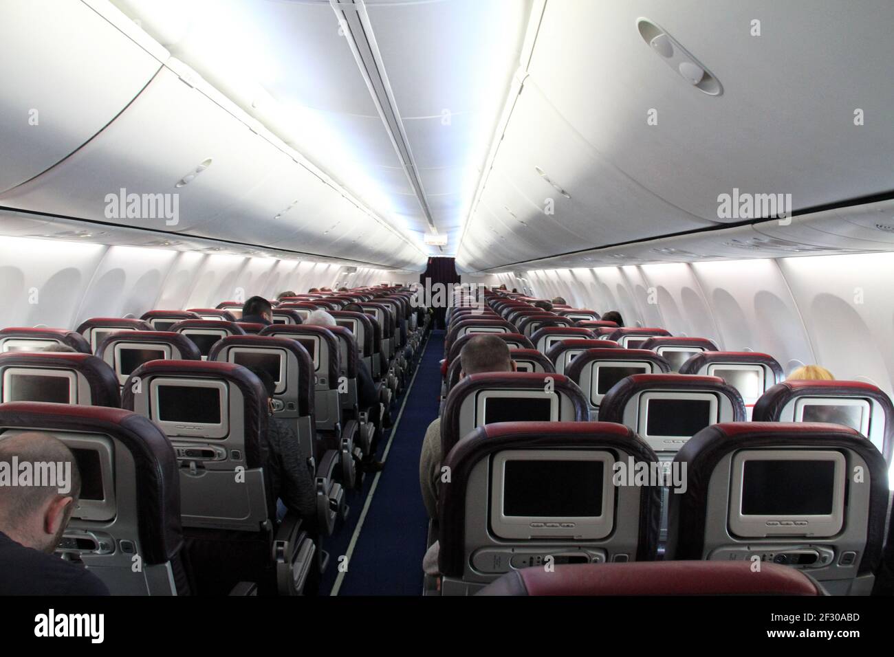 Jumbo jet interior hi-res stock photography and images - Alamy