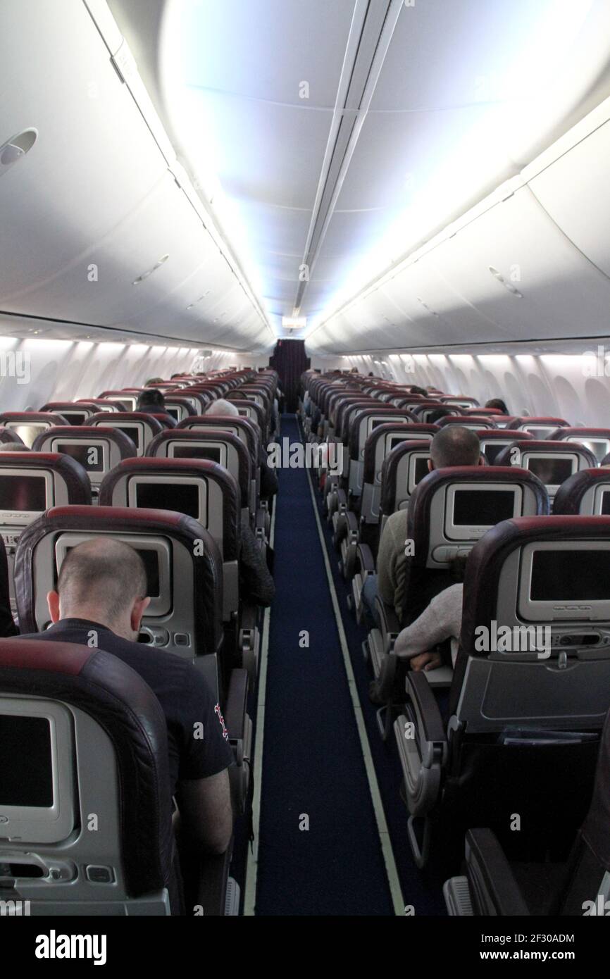 Interior of a jet Stock Photo - Alamy