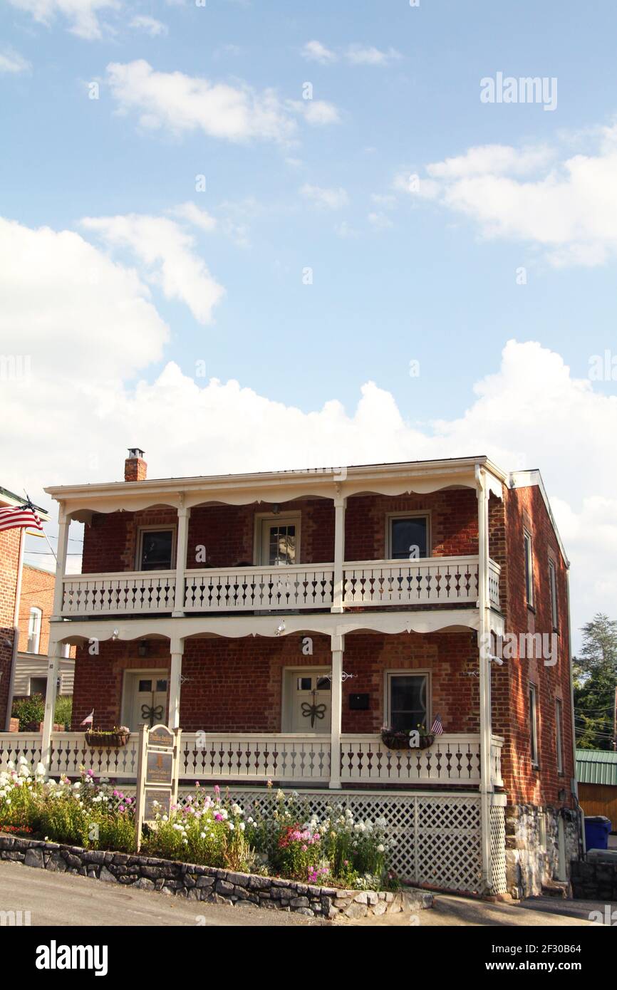 Fincastle, VA, USA.The Douglas Building, circa 1820, rebuilt Stock ...