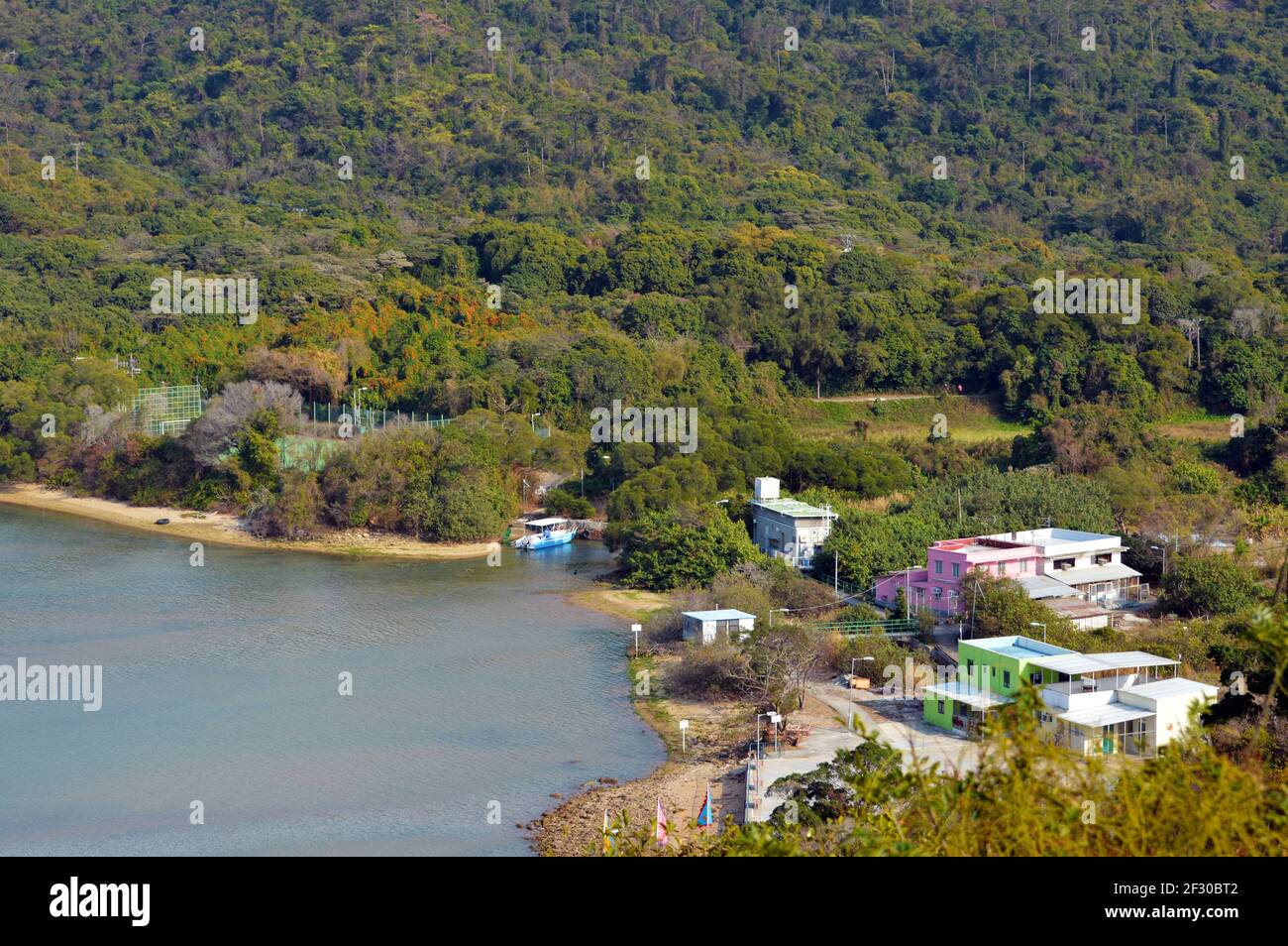 Coastal area of Sha Lo Wan Tsuen (沙螺灣村), a village in Lantau Island ...