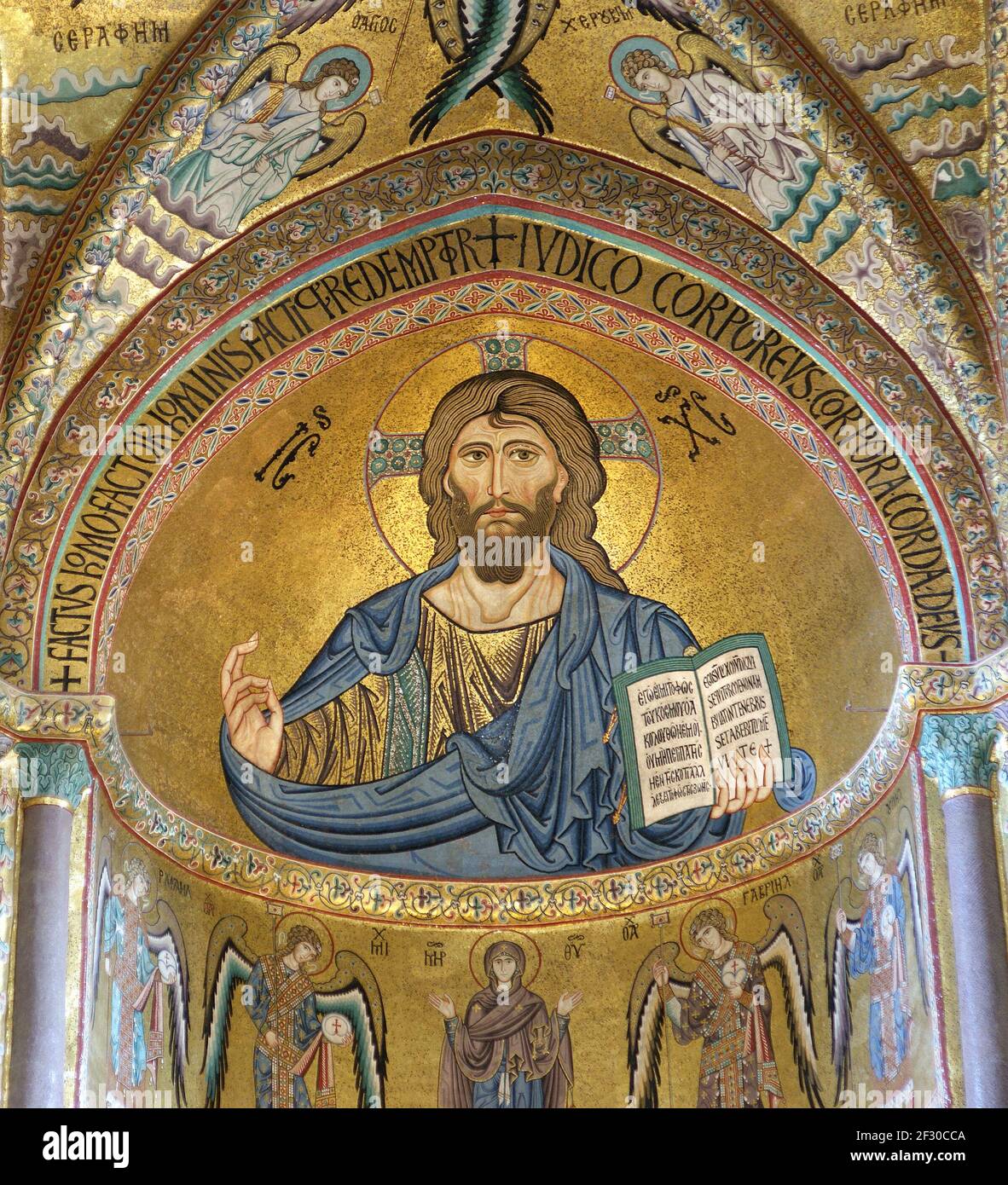 Christ pantokrator in monreale cathedral hi-res stock photography and ...