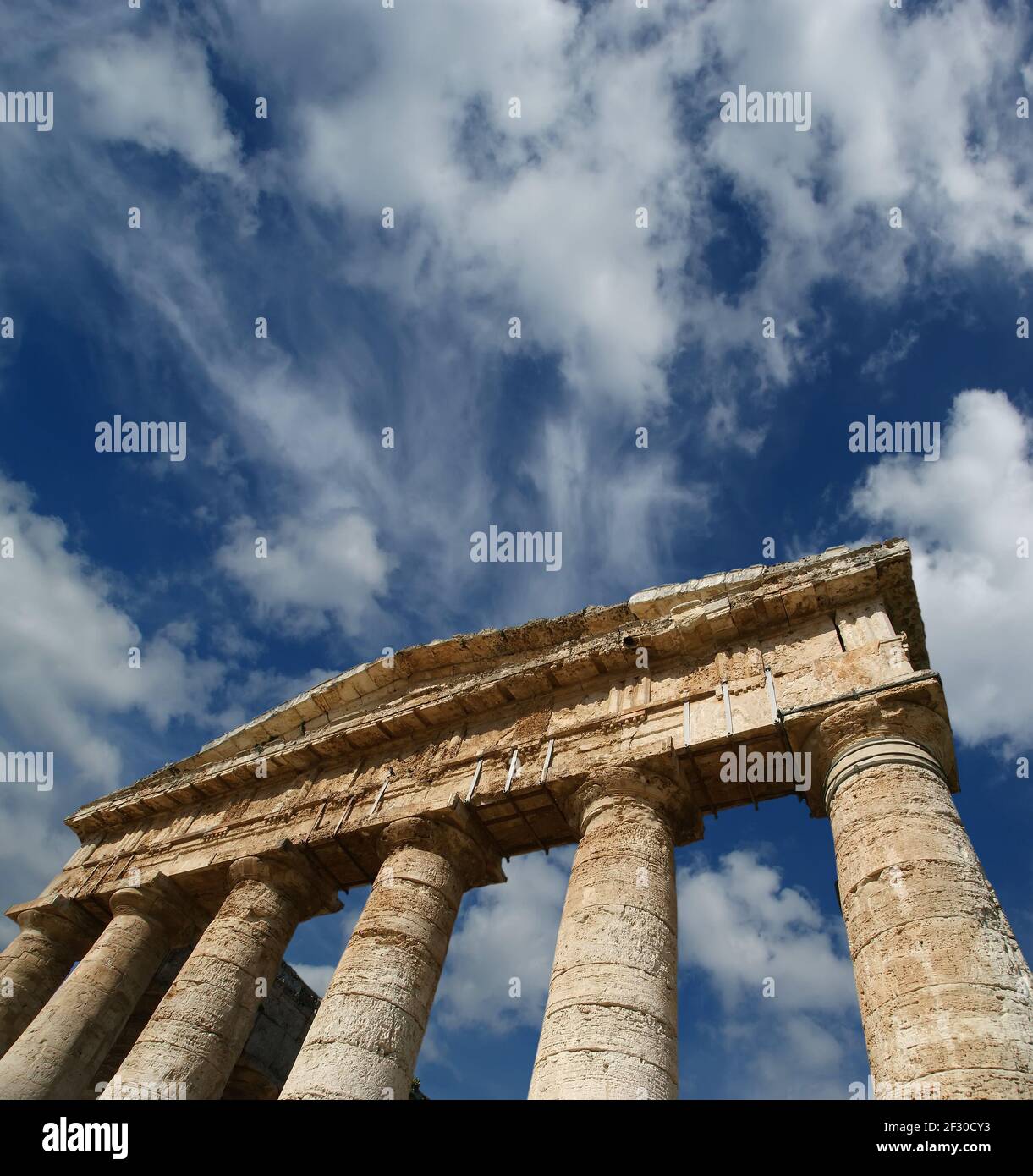 Classic Greek (Doric) Temple at Segesta in Sicily Stock Photo - Alamy