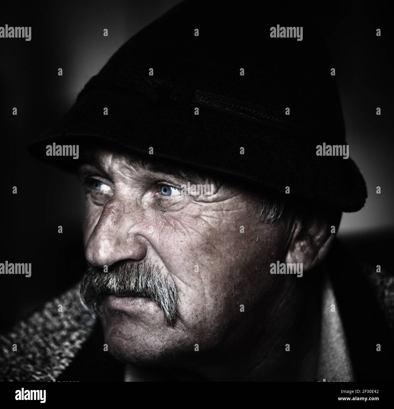 Grey mustache hi-res stock photography and images - Alamy