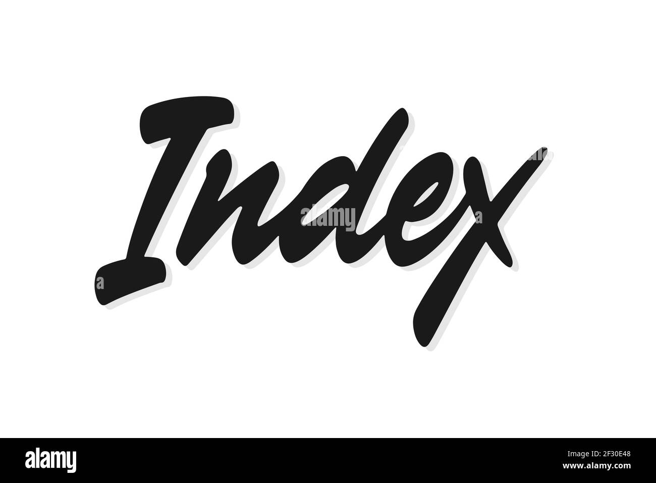 Index vector lettering Stock Vector Image & Art - Alamy