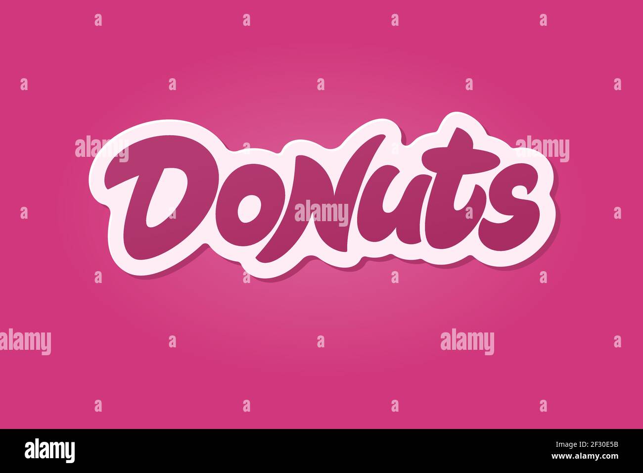 Inscription donuts Stock Vector Images - Alamy